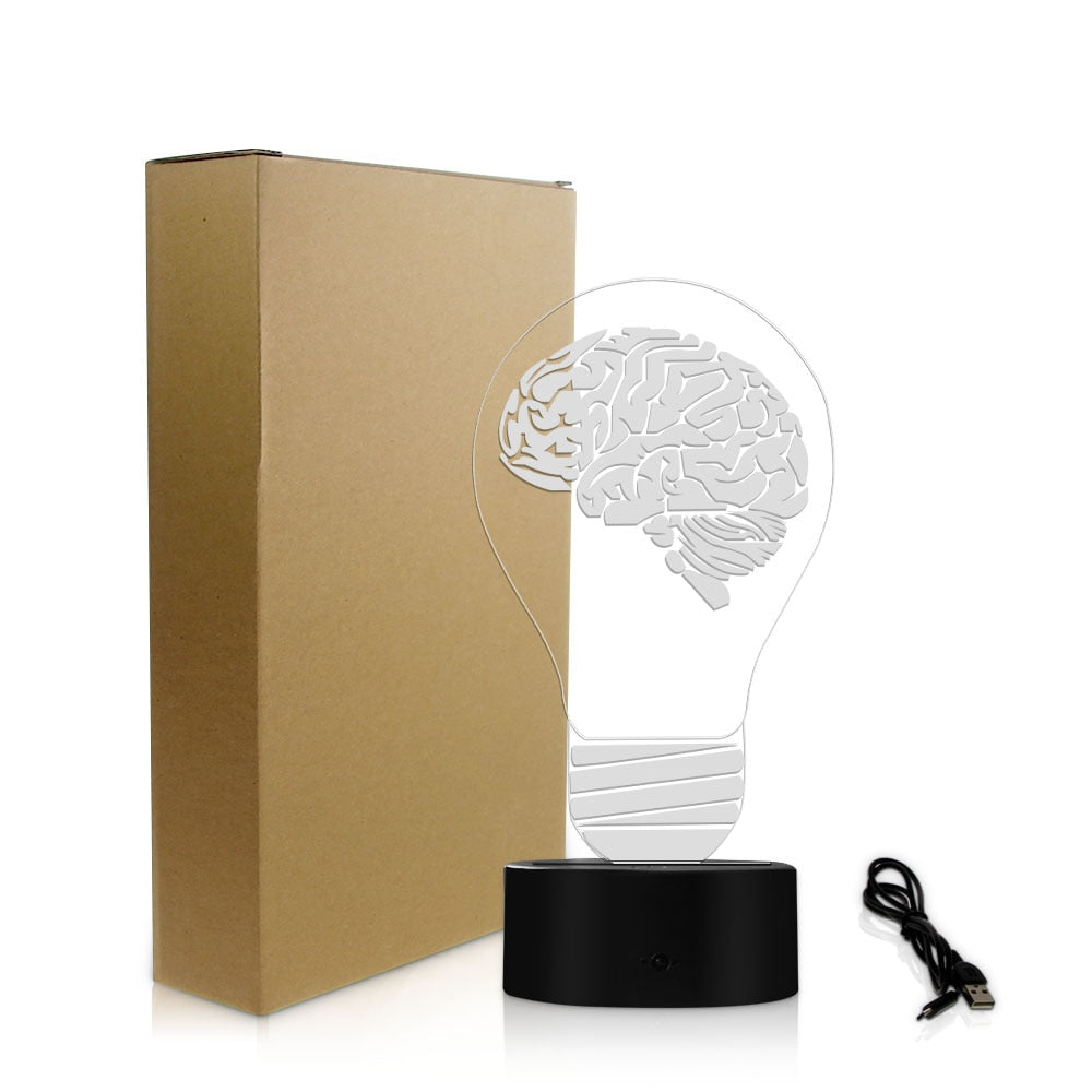 Brain Bulb LED Desk/Night Light – Psych Outlet