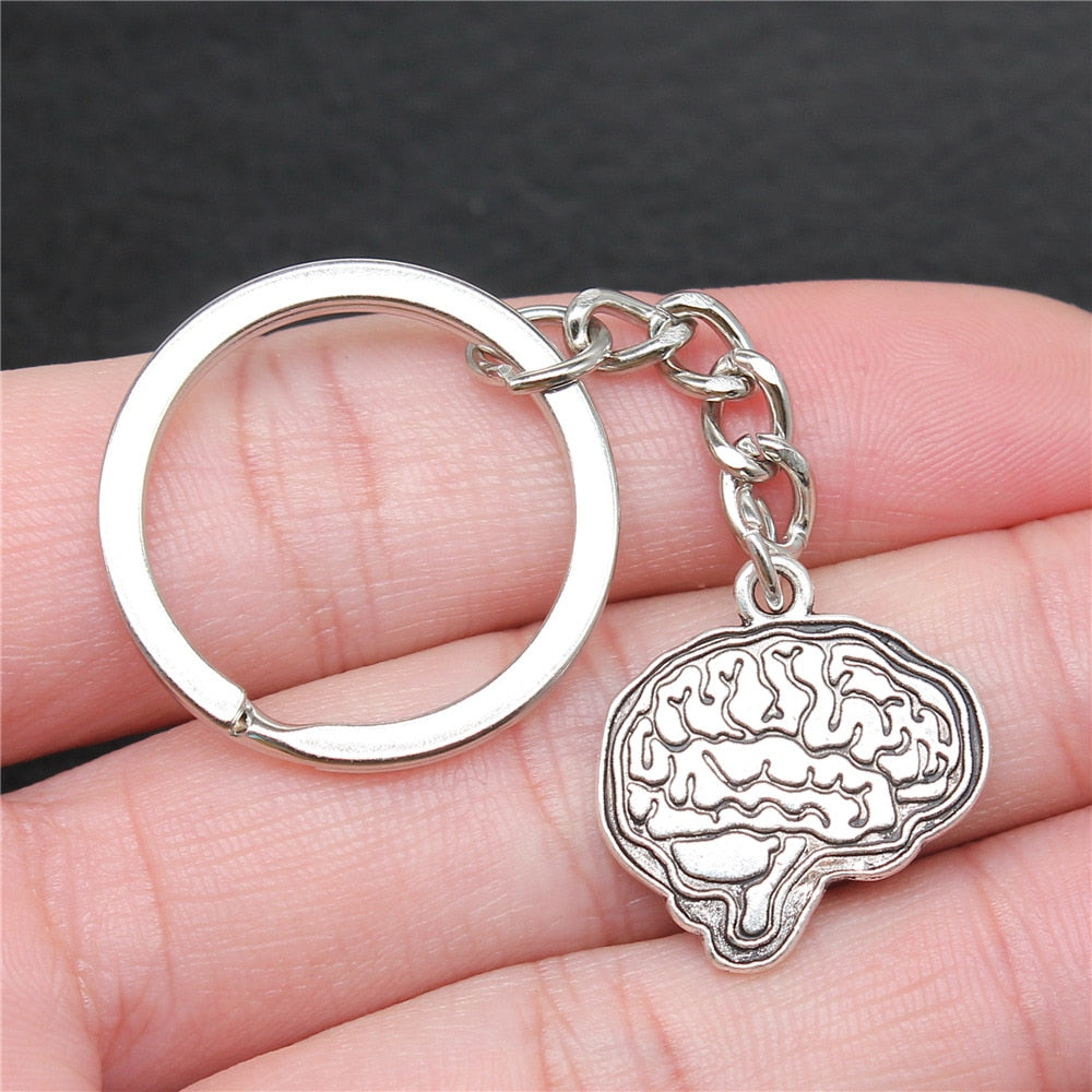 2D Anatomical Brain Keychain – Psych Outlet